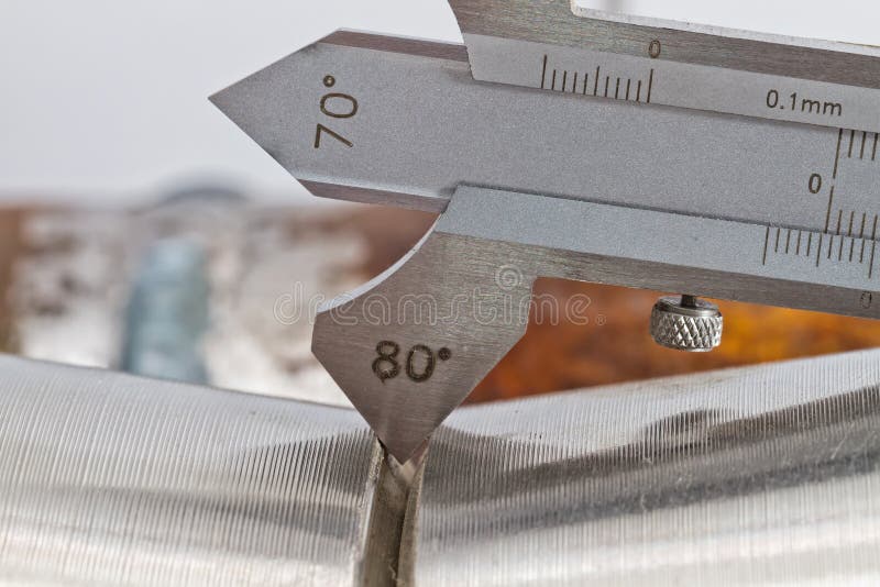 Using Visual Measurement Tools of Control Stock Photo - Image of ...