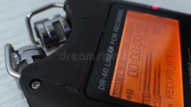 Screen with Wave Form of Speech Recording on Digital Voice Audio ...