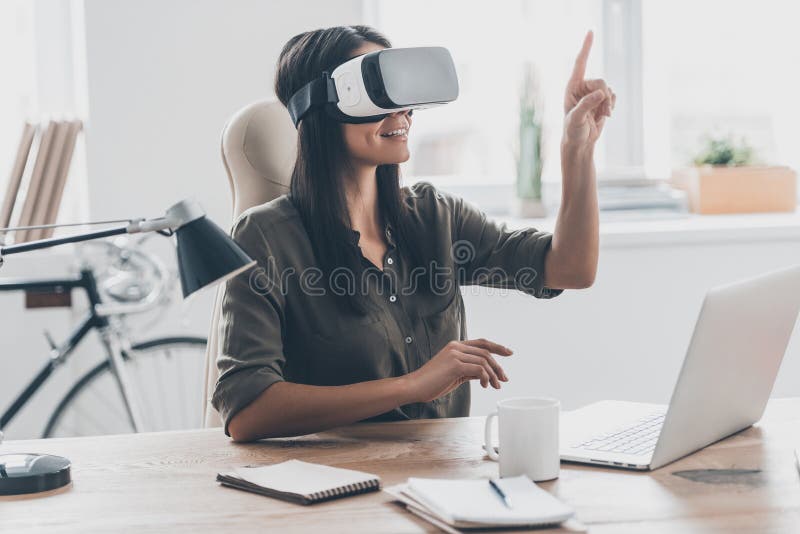 Using VR technologies. stock image. Image of expertise - 80949249