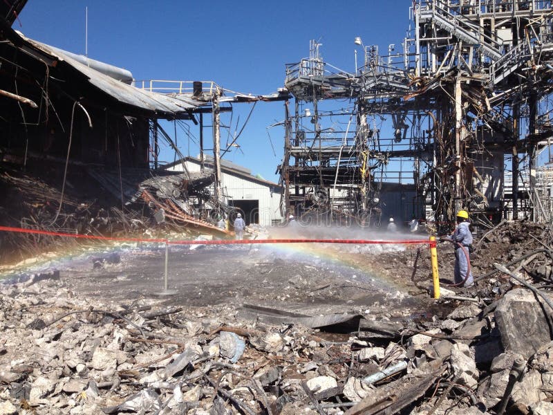 Using Water To Keep the Dust Down Stock Image - Image of asbestos ...