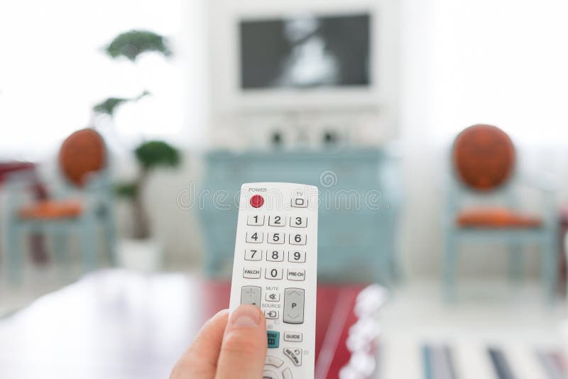 Using White Remote Control. Program Switching or Button Pressing on TV ...