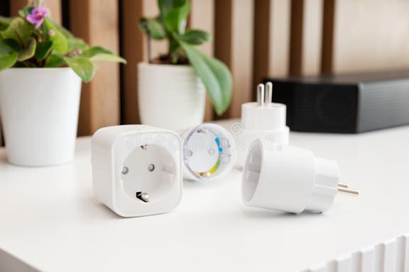 Using Wi-fi Smart Sockets in a Smart Home Stock Image - Image of ...
