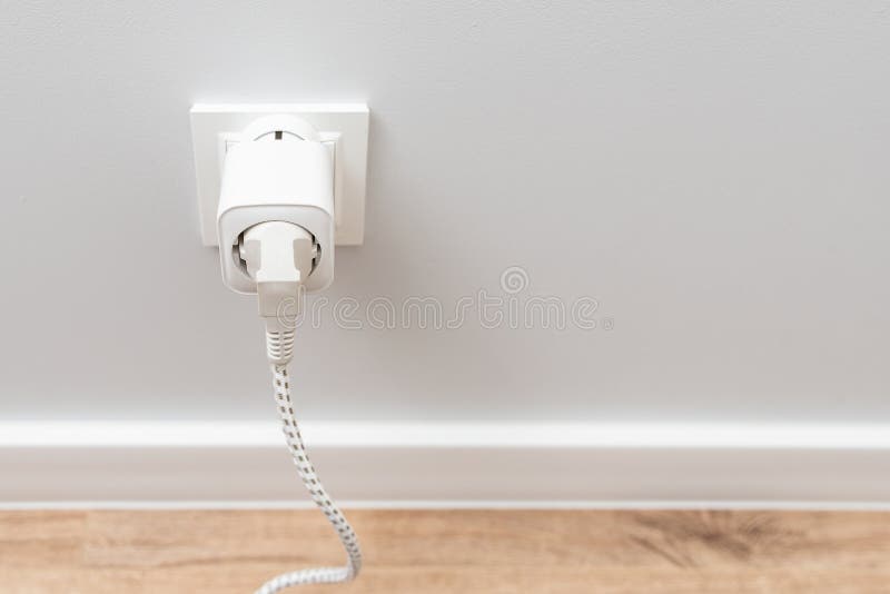 Using Wi-fi Smart Sockets in a Smart Home Stock Photo - Image of safety ...