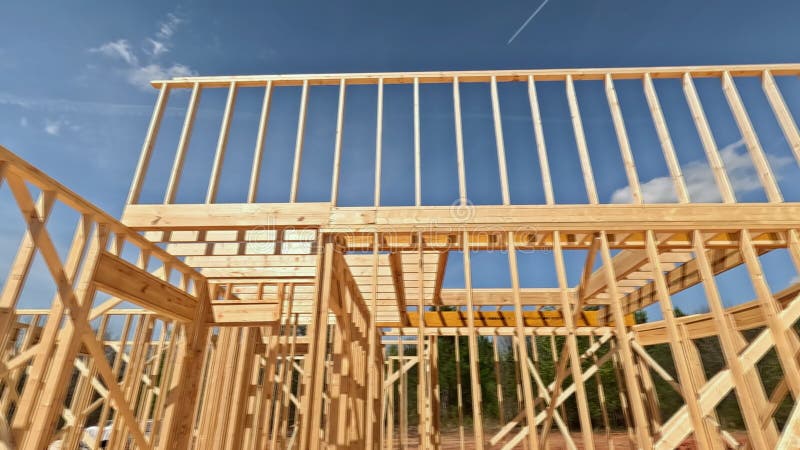 Using Wooden Beams and Sticks As the Framework for the Construction of ...