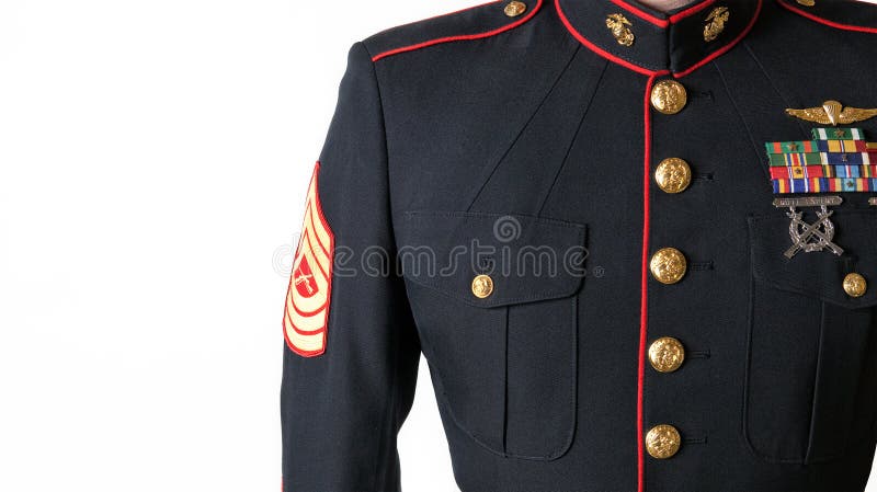 USMC Dress Blues Uniform Stock Photo - Image: 19370730