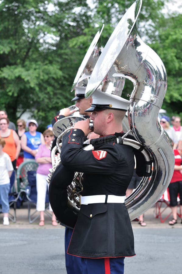 USMC Marine Forces Reserve Band Performs in Parade Editorial ...