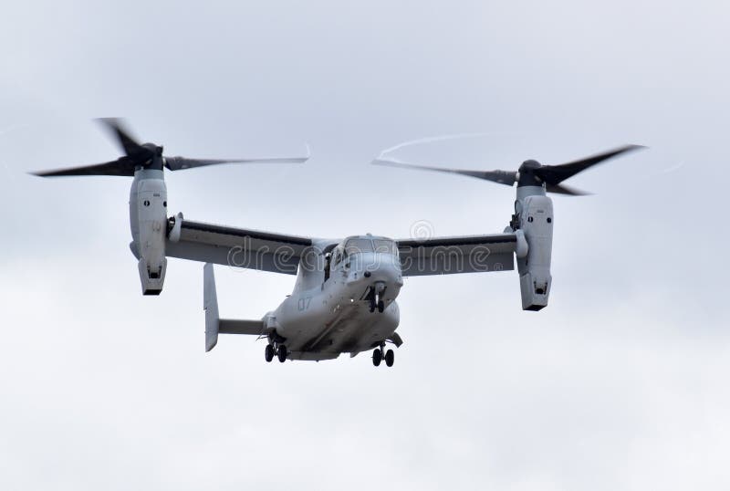 USMC V-22 Osprey Aircraft Flying Editorial Photo - Image of warplane ...