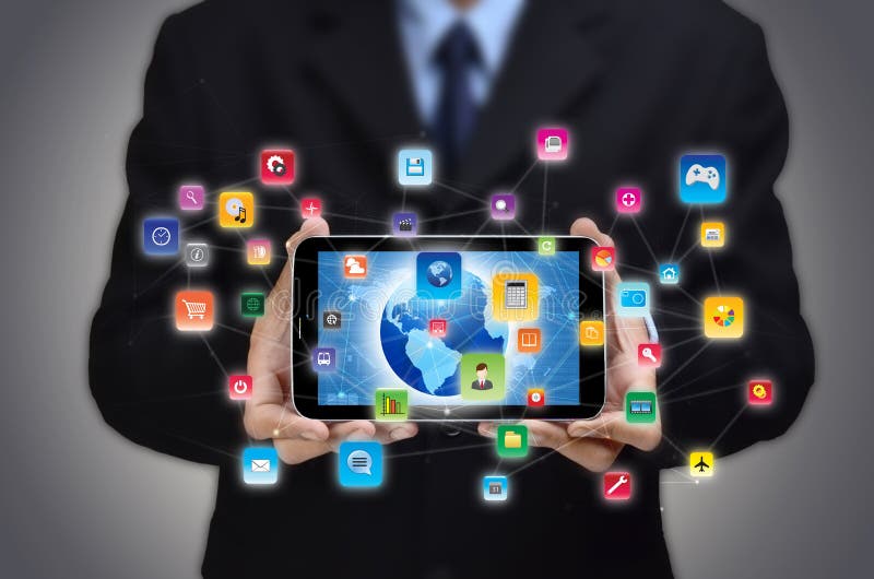 Uso de Internet foto de archivo. Imagen de concepto, hombre - 89908314