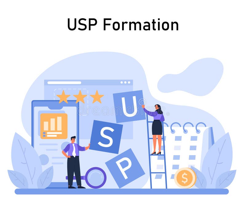 USP Formation Concept. Flat Vector Illustration Stock Vector ...