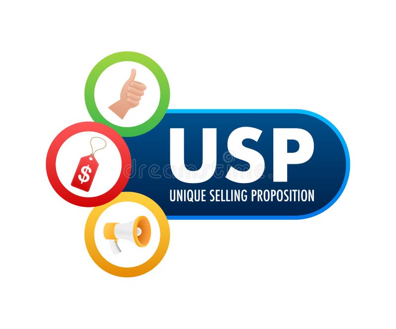 USP - Unique Selling Proposition, Business Concept. Vector Stock ...