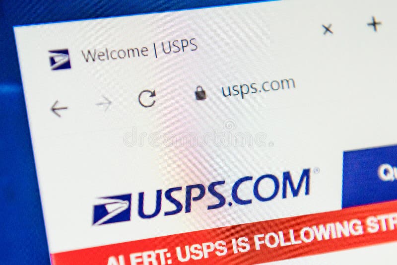 Usps.com Web Site. Selective Focus. Editorial Photography - Image of ...