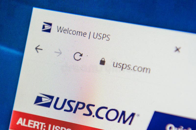 Usps.com Web Site. Selective Focus. Editorial Photography - Image of ...