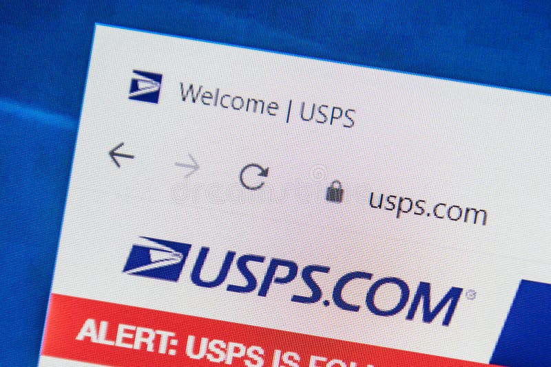 Usps.com Web Site. Selective Focus. Editorial Photo - Image of home ...