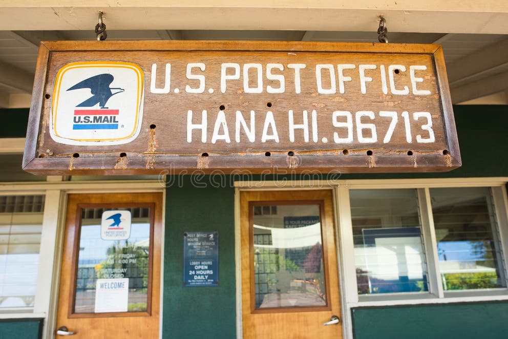 USPS i Hana, Hawaii redaktionell foto. Bild av hawaii - 94282805