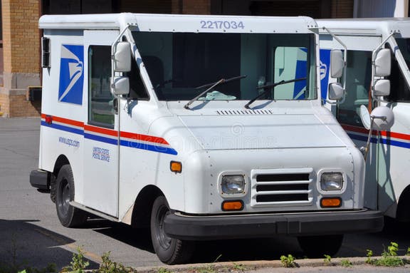 USPS postal vehicle editorial stock photo. Image of usps - 24112208