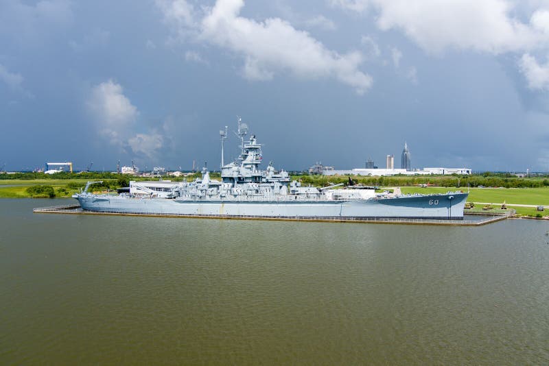 The USS Alabama Battleship in Mobile Stock Image - Image of port, gulf ...