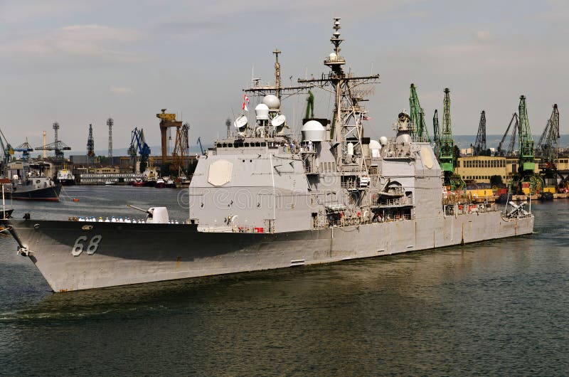 USS Anzio (CG-68) editorial stock photo. Image of honor - 19841213