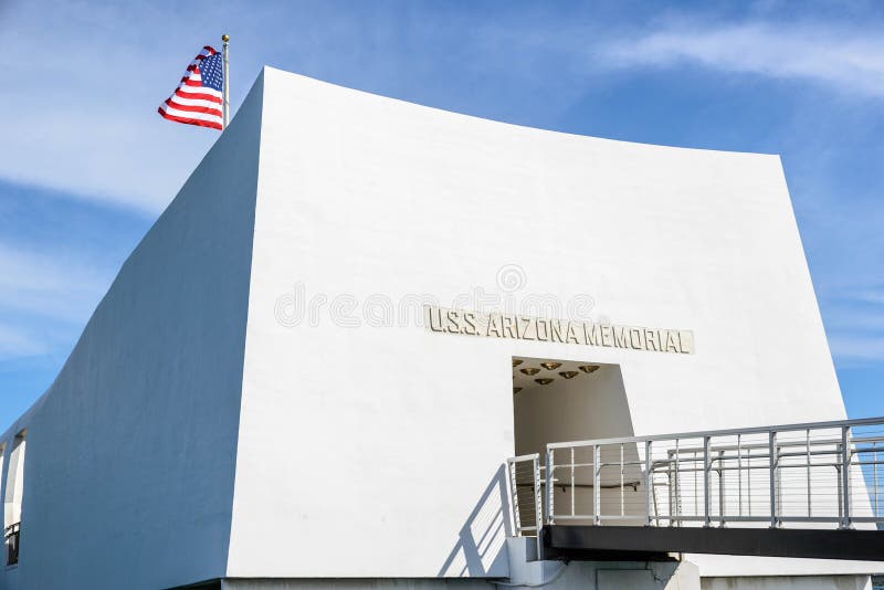 The Uss Arizona Memorial is Shown Here from an Angle View Editorial ...