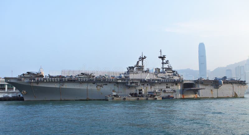 USS Boxer(LHD-4) Visit Hong Kong Editorial Stock Photo - Image of ...