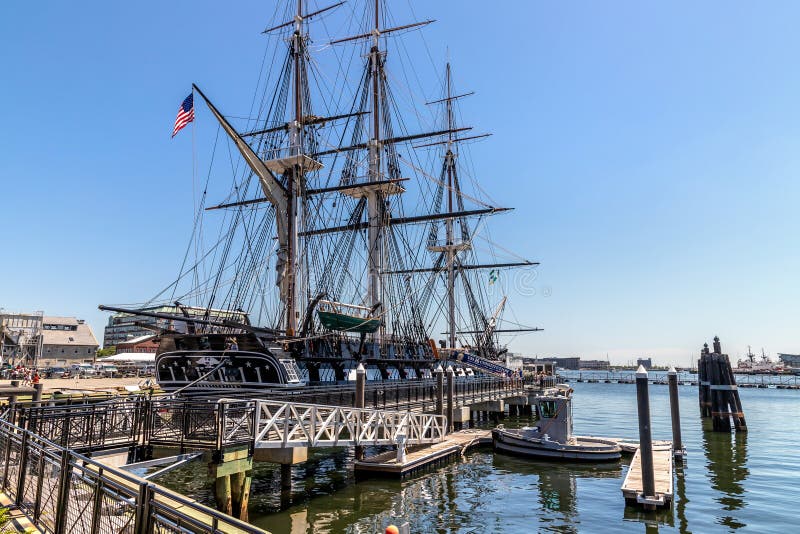 USS Constitution in Boston editorial stock image. Image of docked ...