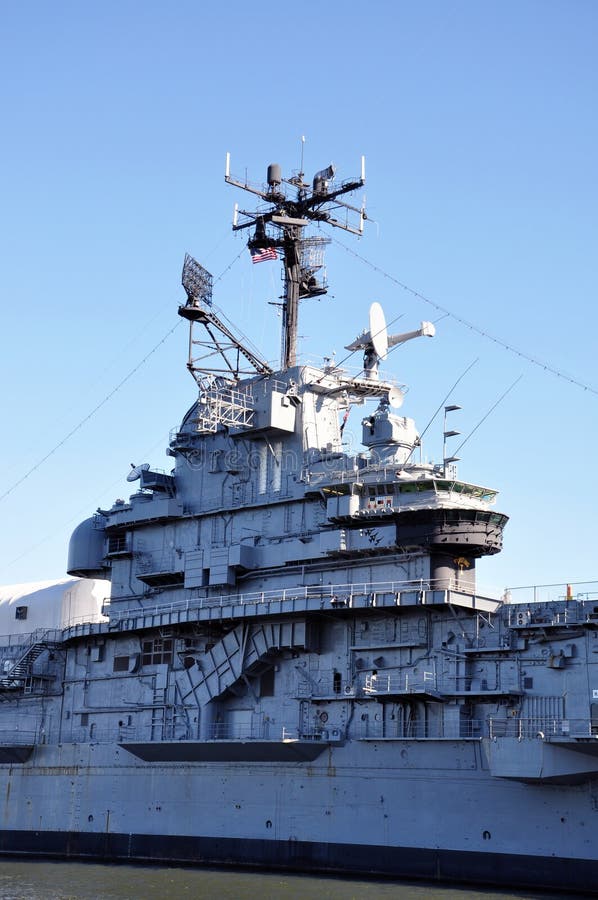 USS Intrepid stock photo. Image of states, bridge, dish - 26064830