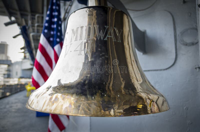 Uss Midway bell editorial photography. Image of tourism - 35553742