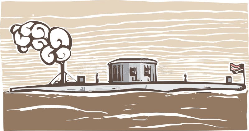 USS Monitor stock vector. Illustration of warship, river - 27339136