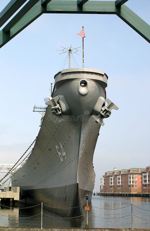 USS Wisconsin stock image. Image of military, ship, battle - 158287