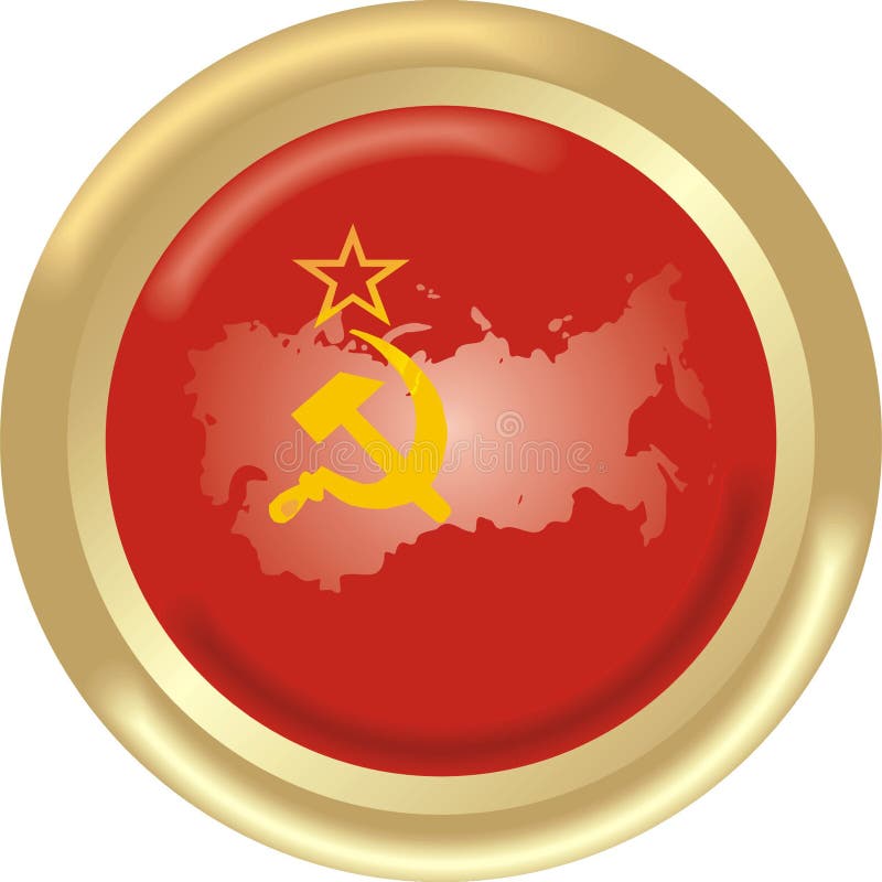 Golden USSR Symbol stock vector. Illustration of communist - 26275352