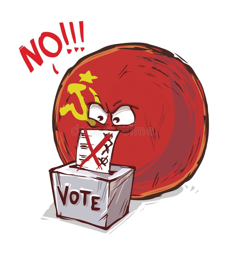 No communism symbol stock vector. Illustration of anti - 32052368