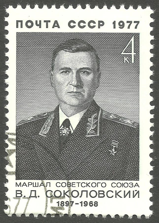 Sokolovsky editorial image. Image of ussr, military - 104989100