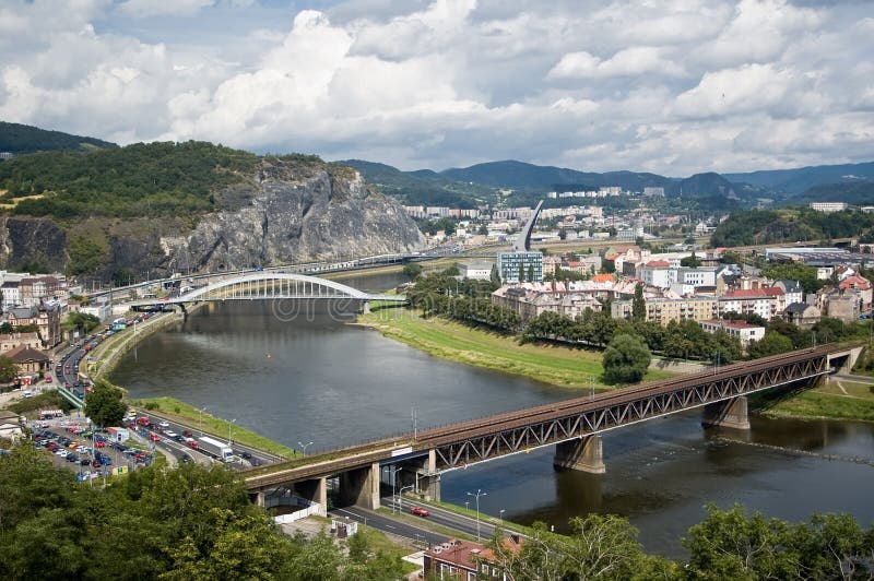 Usti Nad Labem Czech Republic Stock Photo - Image of overlook, scenic ...