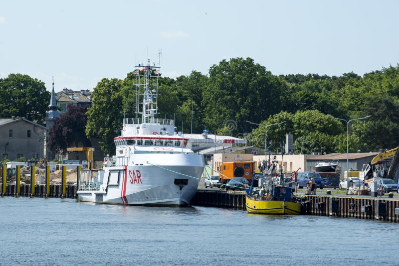 Ustka - Polen redaktionelles foto. Bild von polen, reise - 56647961
