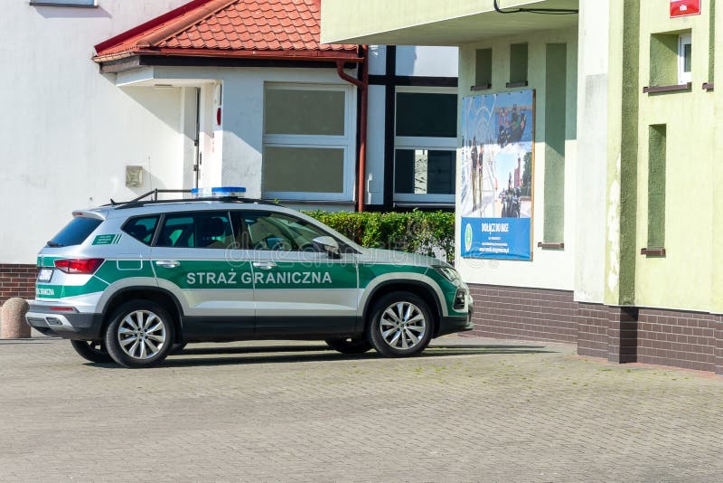 Ustka, Poland - June 24, 2024 - Border Guard Car in Ustka Editorial ...