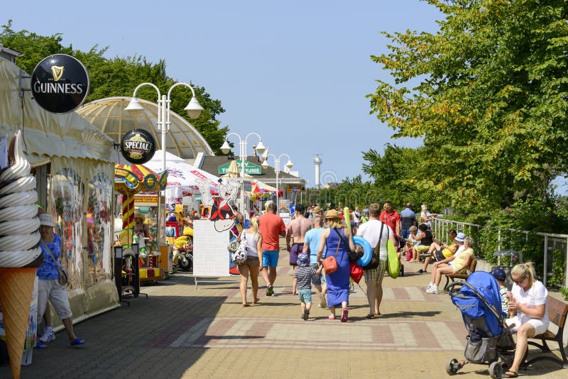 Ustka - Polen redaktionell arkivbild. Bild av polen, europa - 56601782