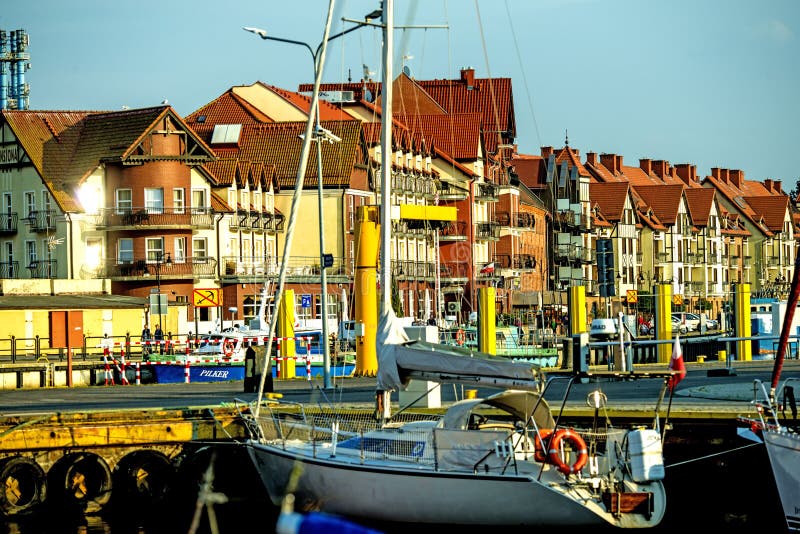 Ustka - Polen redaktionelles foto. Bild von polen, reise - 56647961