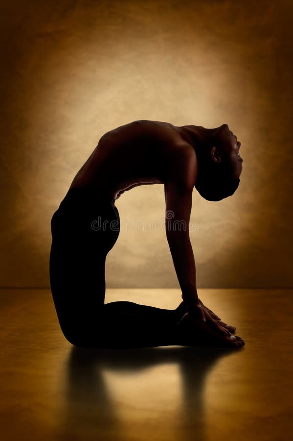 Ustrasana Asana Camel Yoga Posture Stock Image - Image of recreation ...