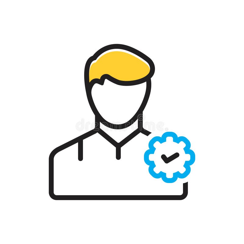 Multi Color Icon for Usual, Regular and Generic Stock Illustration ...