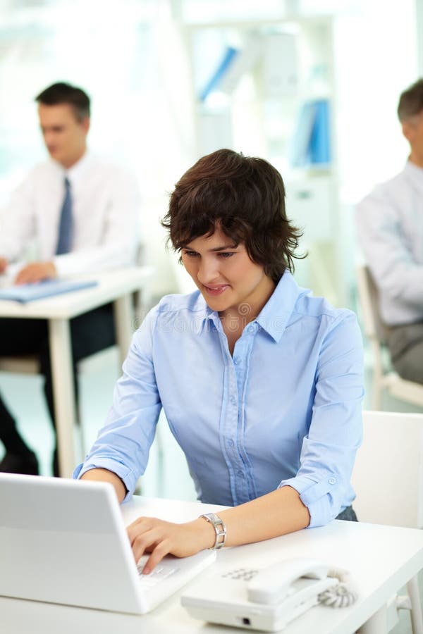 Usual workday stock image. Image of busy, concentrated - 32731589