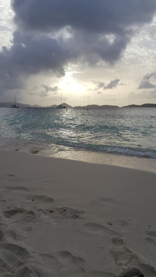 USVI Sunset stock photo. Image of usvi, sunset, ocean - 143615812