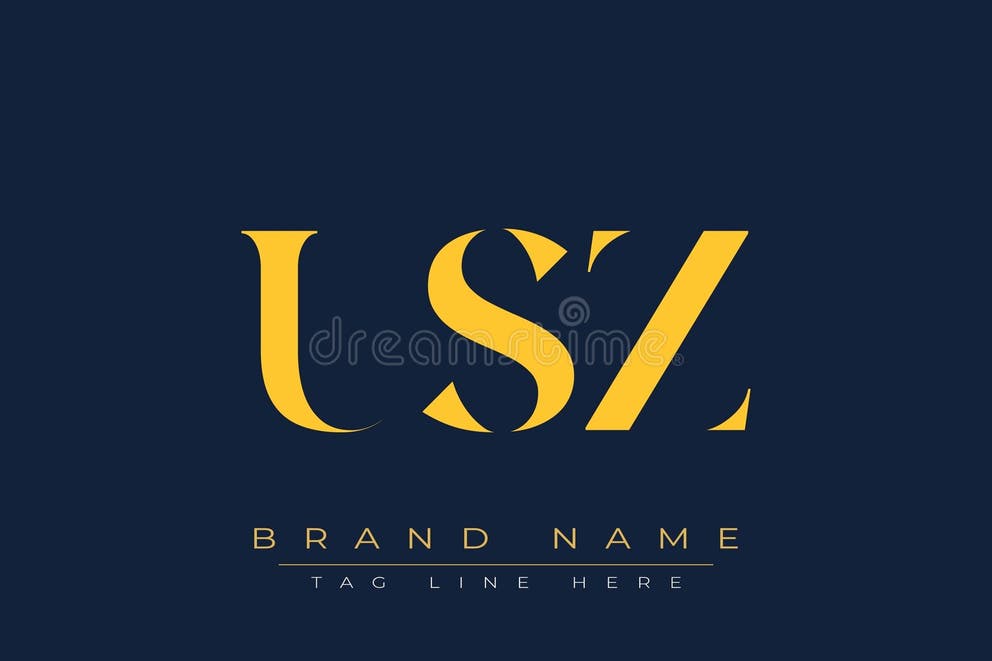 USZ Abstract Letter Logo Design Stock Vector - Illustration of logotype ...