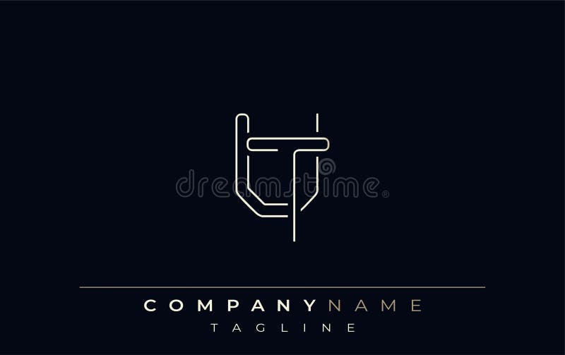 UT Abstract Line Style Logo Stock Vector - Illustration of creative ...