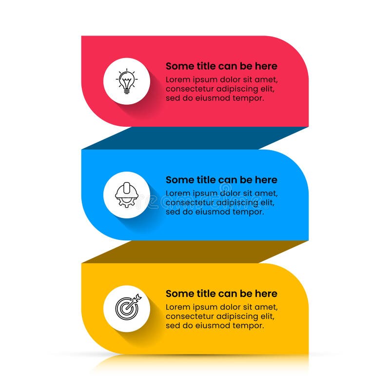 Ut2_Connected_BannersInfographic Template. Linked Banner with 3 Steps ...