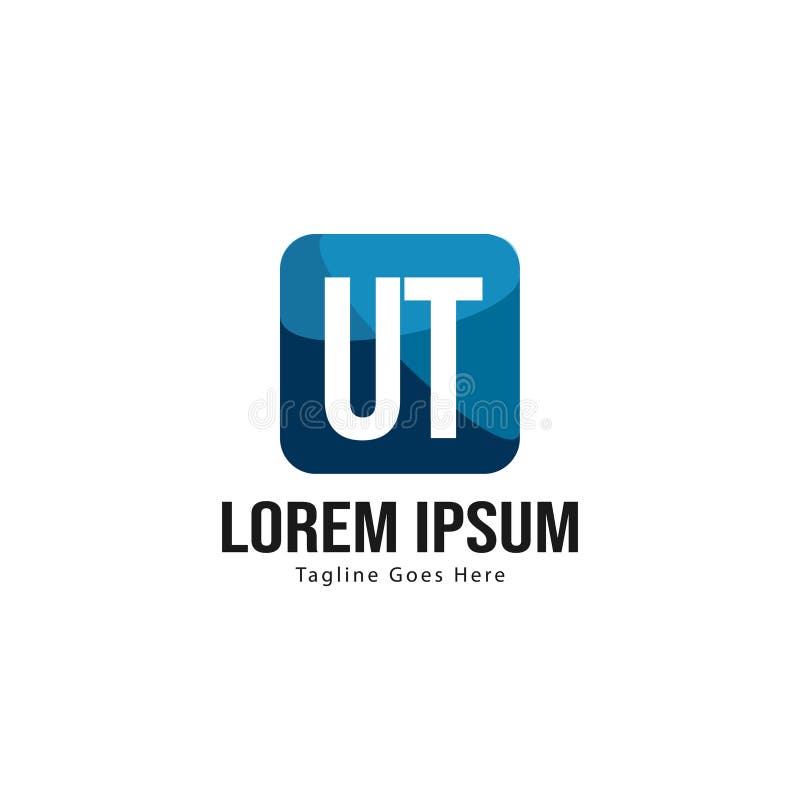 UT Letter Logo Design. Creative Modern UT Letters Icon Illustration ...