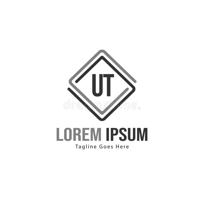 UT Letter Logo Design. Creative Modern UT Letters Icon Illustration ...