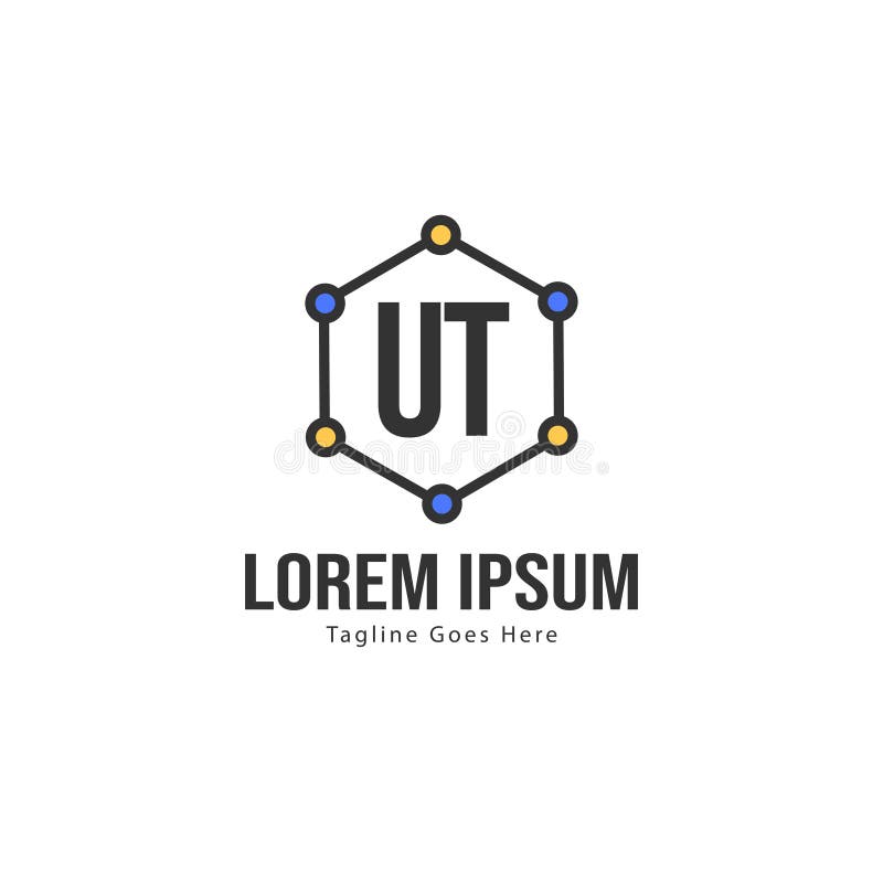 UT Letter Logo Design. Creative Modern UT Letters Icon Illustration ...