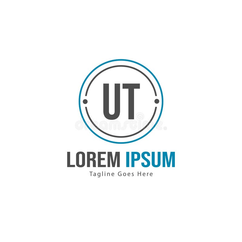 UT Letter Logo Design. Creative Modern UT Letters Icon Illustration ...