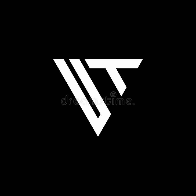 UT Logo Letter Monogram with Triangle Shape Design Template Stock ...