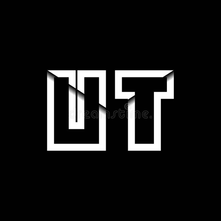 UT Monogram Envelope Shape Style Stock Vector - Illustration of ...