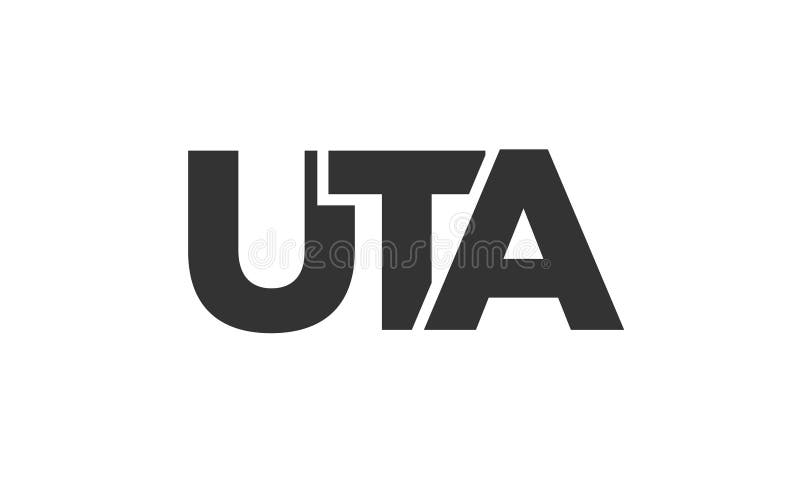 UTA Logo Design Template with Strong and Modern Bold Text. Initial ...